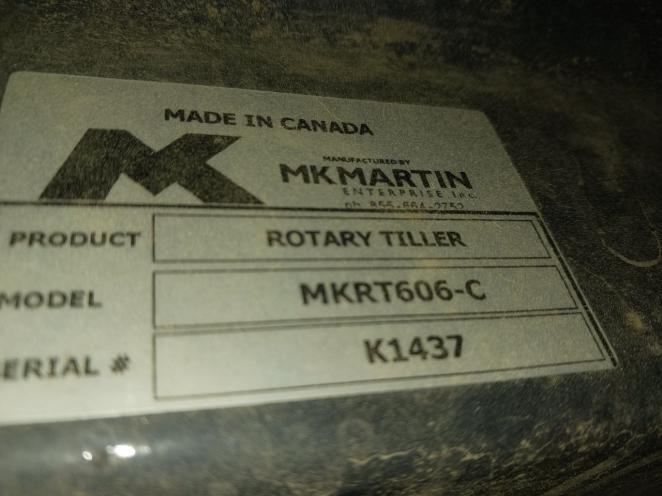 MK Martin RT606 Rotary Tiller